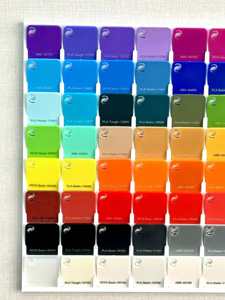 Filament Sample Swatches showcase Bambu Lab by WK | Download free STL ...