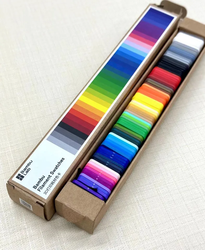 Filament Sample Swatches showcase Bambu Lab by WK | Download free STL model | Printables.com