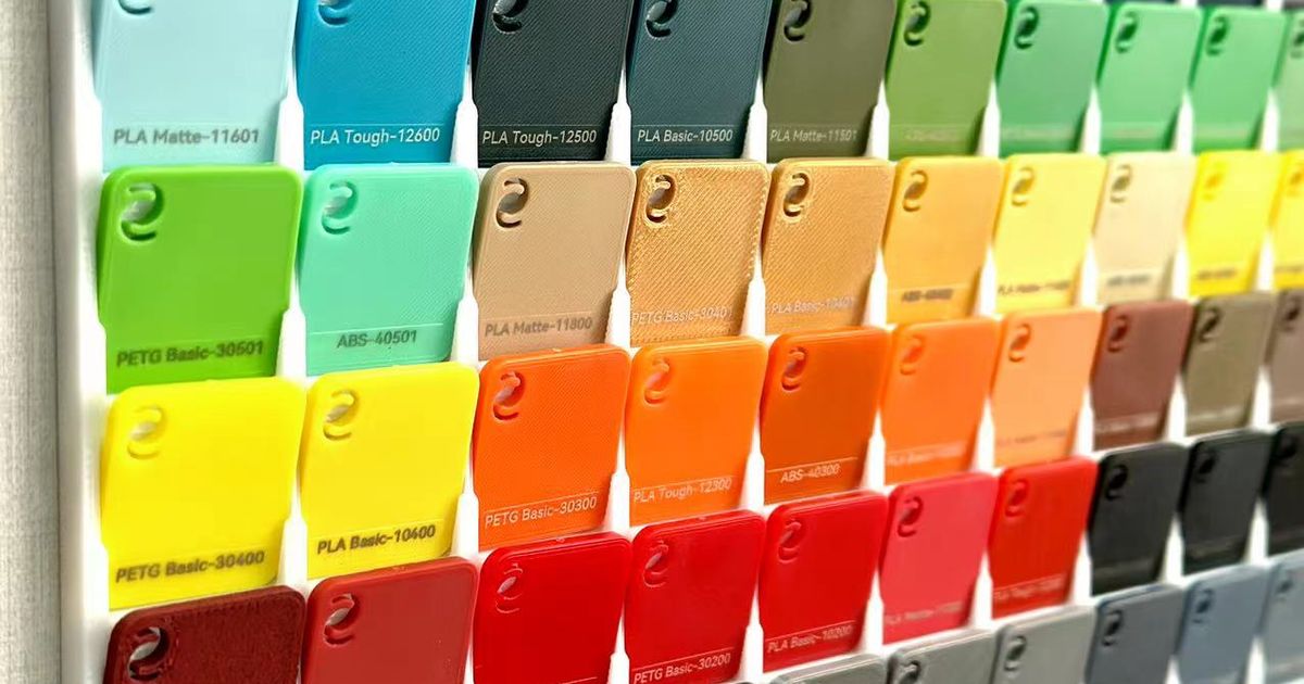Filament Sample Swatches showcase Bambu Lab by WK | Download free STL ...