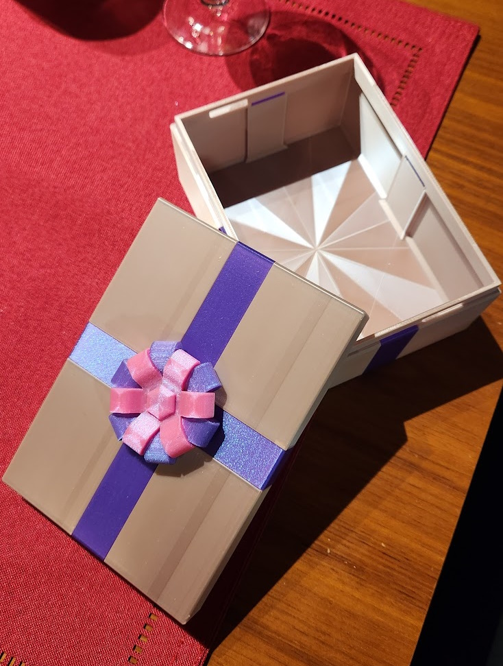 Double wide ribbon on Twist lock present box by Mr Turing | Download ...