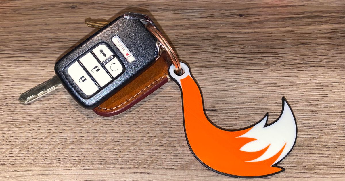 Foxy KeyChain! by TehGoldenFox | Download free STL model | Printables.com