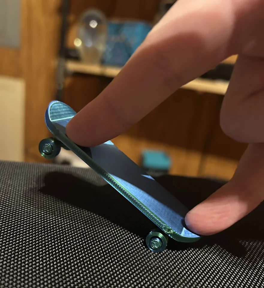 Print in Place Finger Skateboard With Moveable Wheels (Tech Deck) by ...