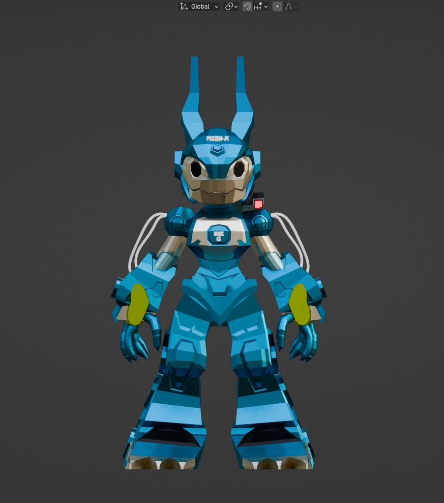 Fizon-X (Mecha Bot) by Druk CG | Download free STL model | Printables.com