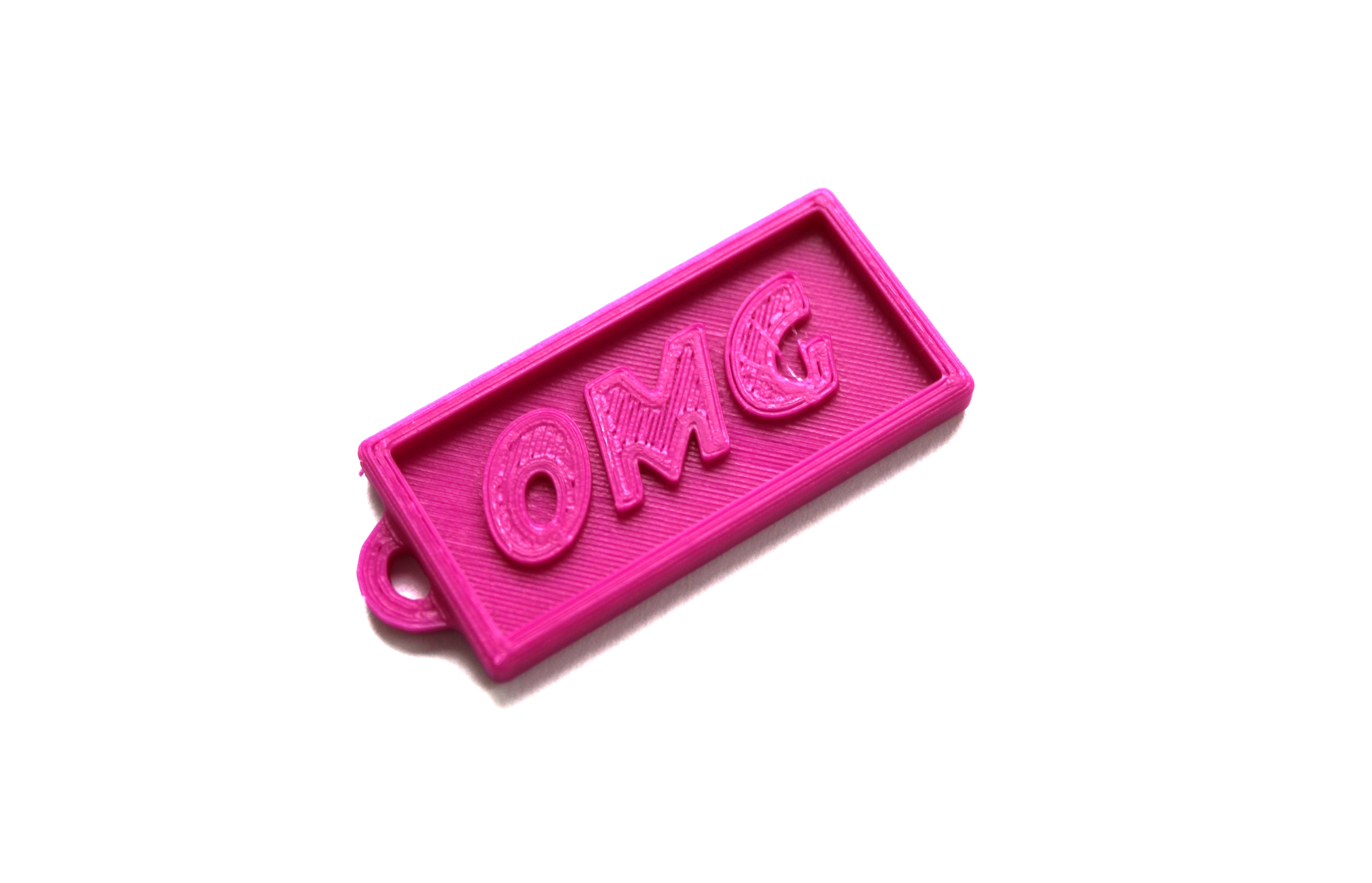 Keychain "OMG" in English by Stas T.! | Download free STL model ...