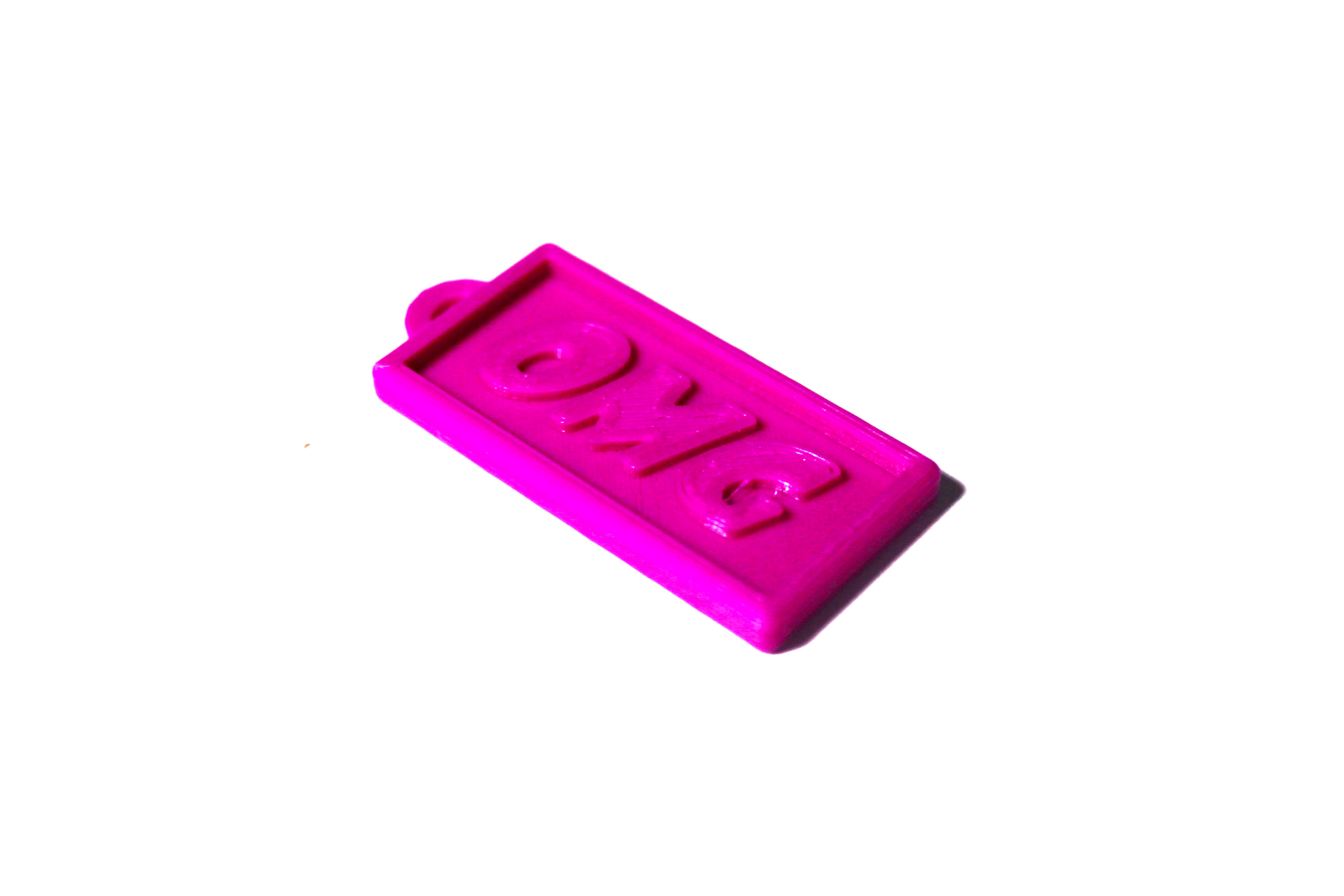 Keychain "OMG" in English by Stas T.! | Download free STL model ...