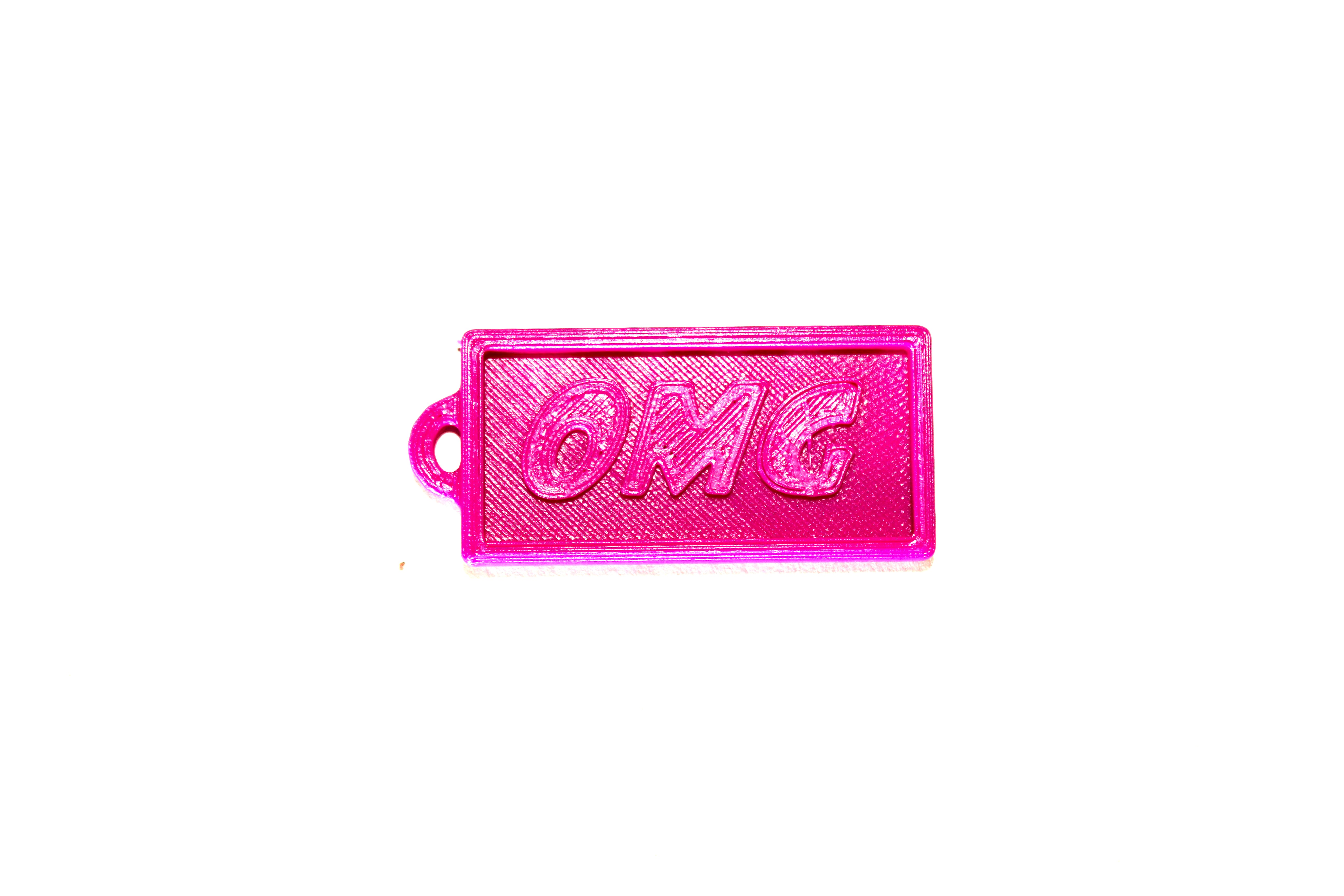 Keychain "OMG" in English by Stas T.! | Download free STL model ...