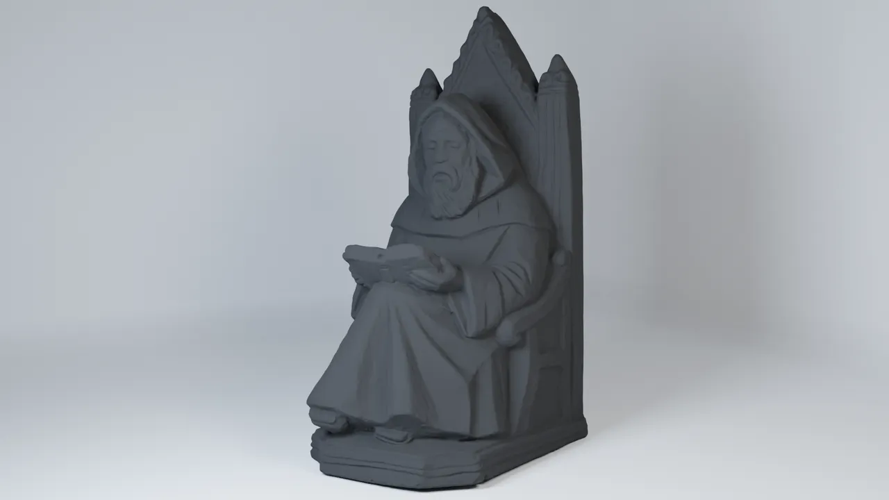 Book stand monk 2 by Books | Download free STL model | Printables.com