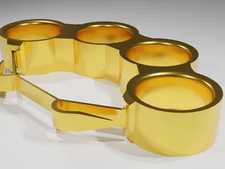 Brass knuckles by Books | Download free STL model | Printables.com