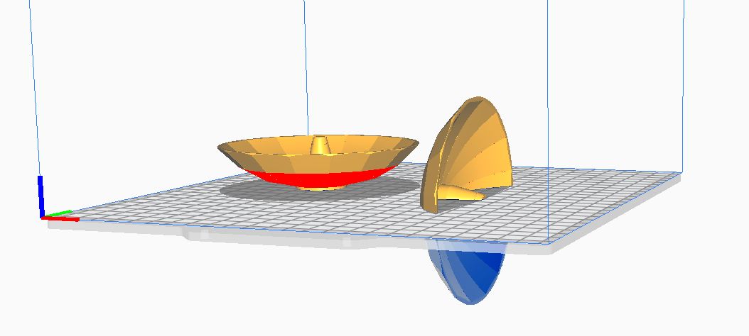 Antenna model with parabolic dish and movable axles by 3D-Muc ...