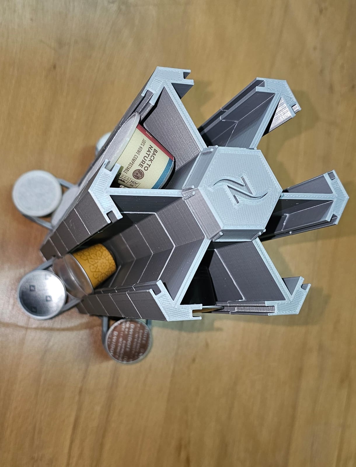 Hexagonal Nespresso Pod Holder (stackable) by LB | Download free STL ...