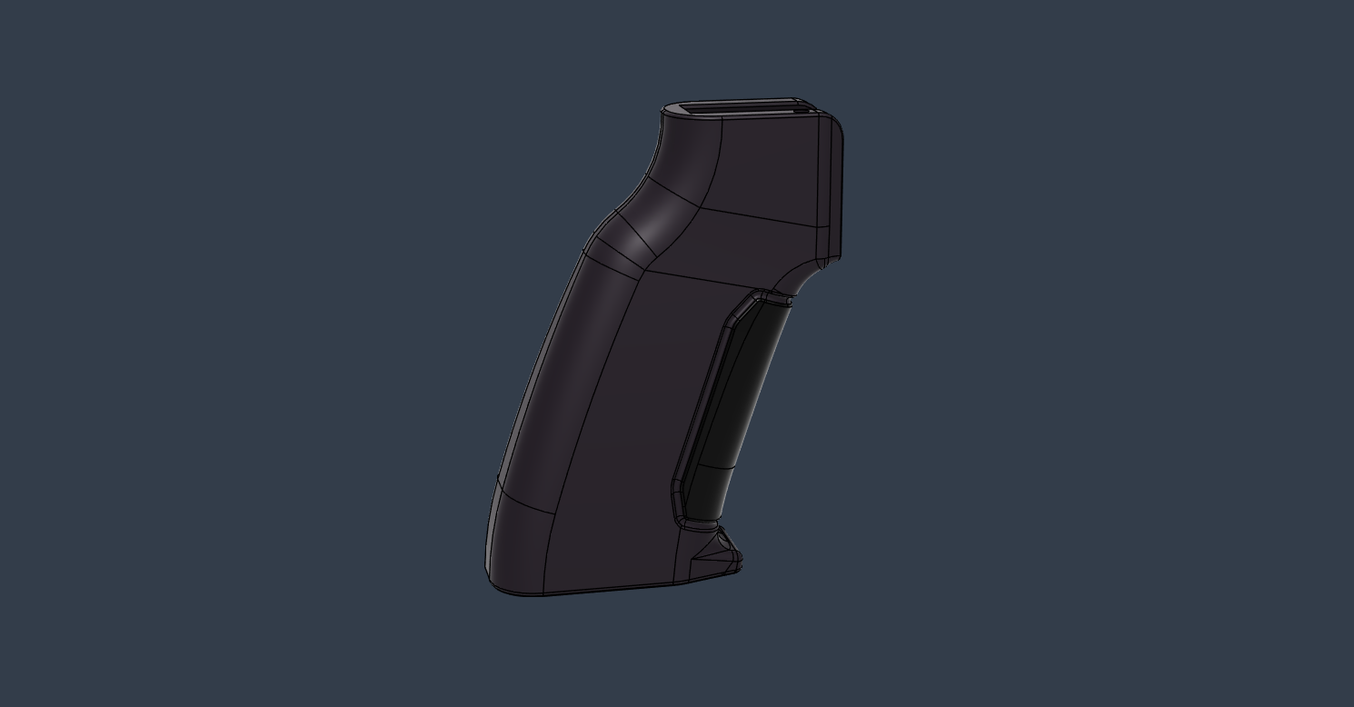 Strider Padded Grip (AR-15) by KN16 | Download free STL model ...