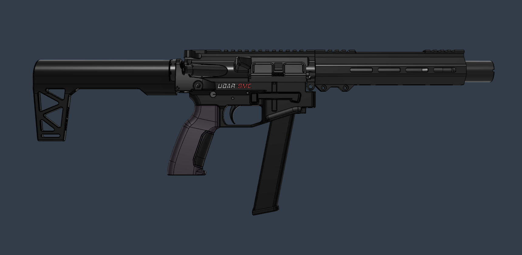 Strider Padded Grip (AR-15) by KN16 | Download free STL model ...
