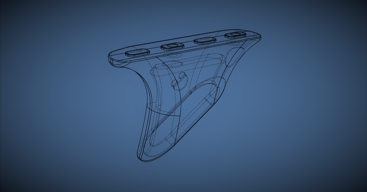 Shark Fin M-Lok Handstop by KN16 | Download free STL model | Printables.com