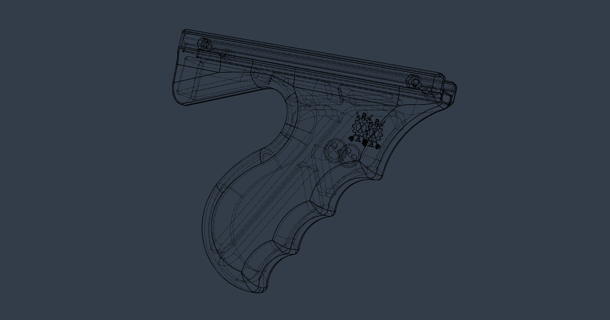 Typewriter Grip Picatinny by KN16 | Download free STL model ...