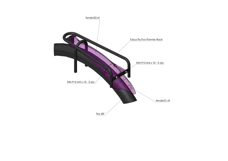 Bike fender by mirk | Download free STL model | Printables.com
