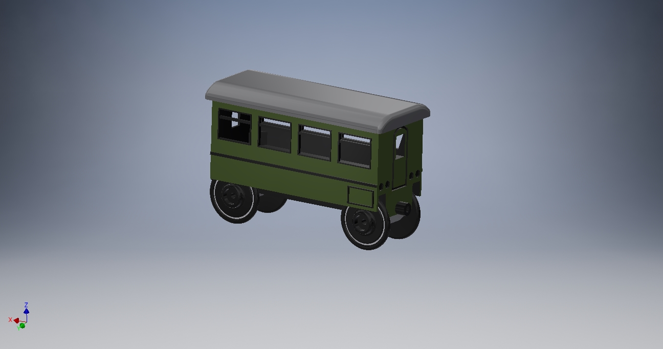 wooden rail wagon personal by Coufi | Download free STL model ...