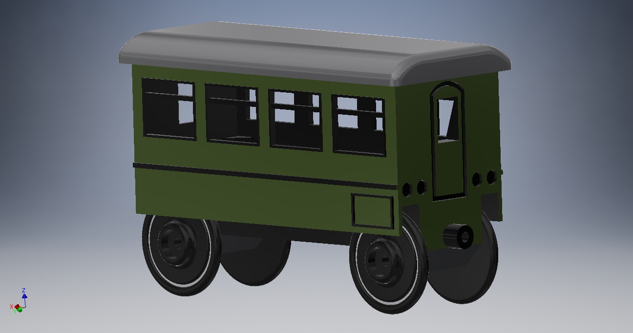 wooden rail wagon personal by Coufi | Download free STL model ...