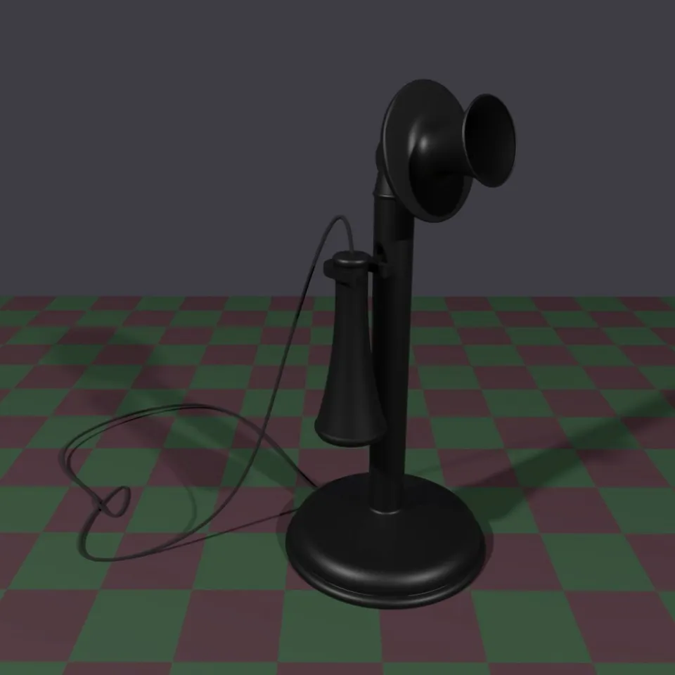 Candlestick Phone by Books | Download free STL model | Printables.com