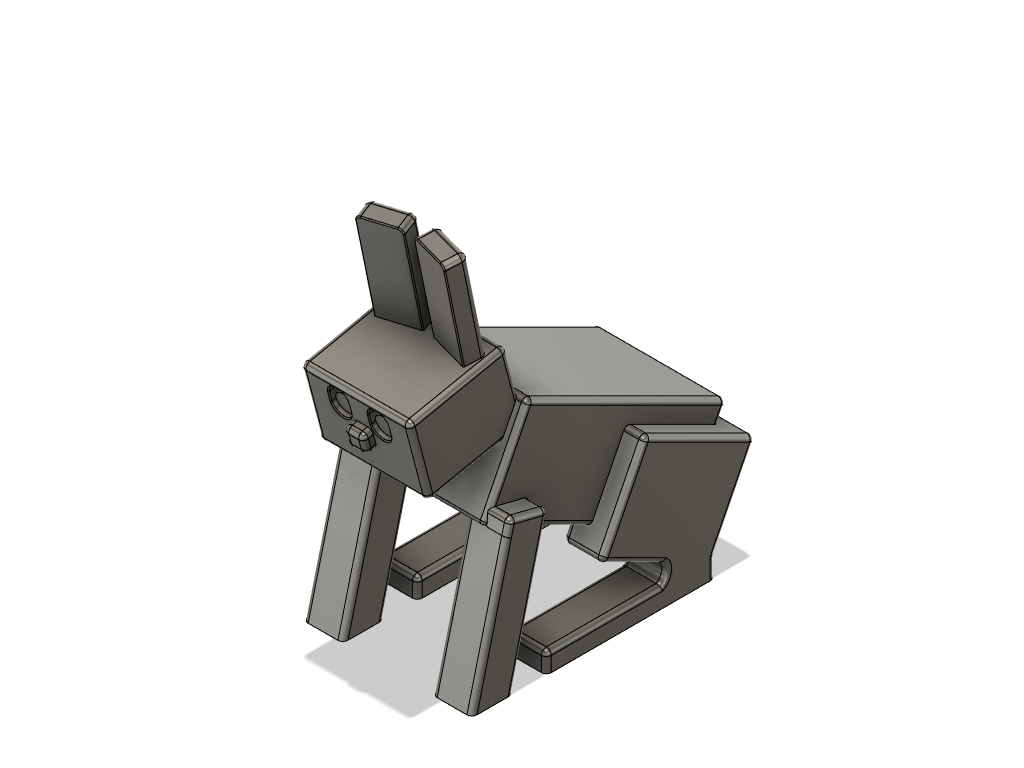 Minecraft králík (Minecraft Rabbit) by DaTTcz | Download free STL model ...