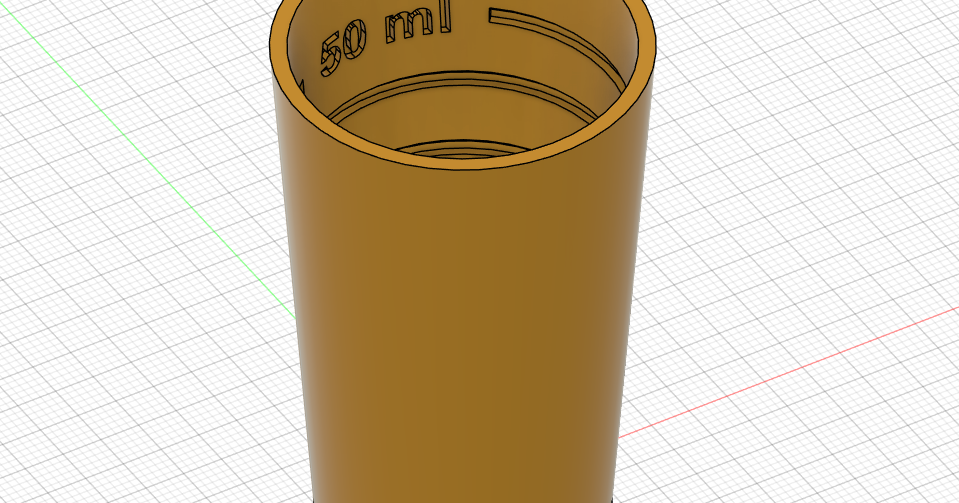 Measuring cup - 50ml - with scale by e_namics | Download free STL model ...