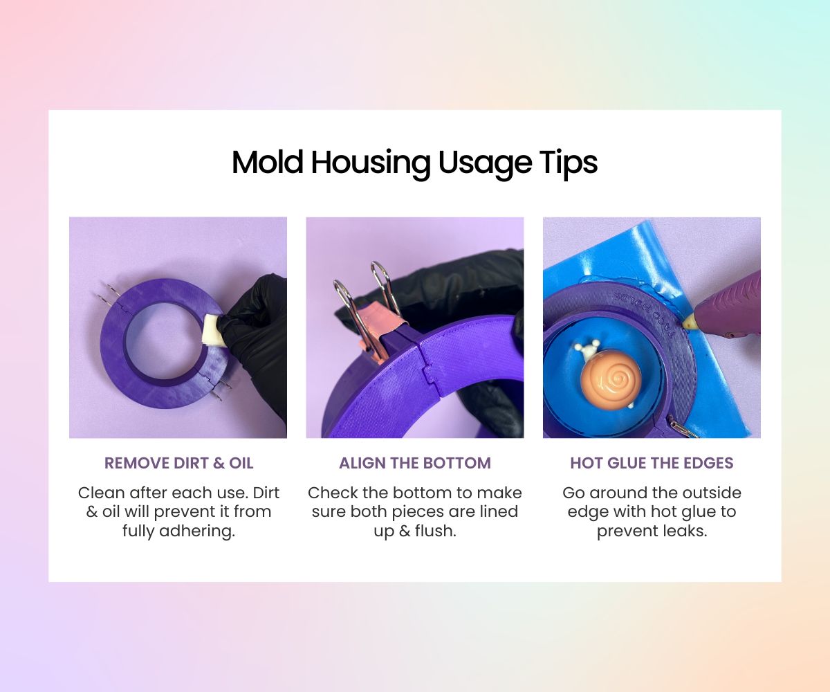 Cylinder Mold Housing Set, 2 Part Master, Silicone Mold Making Tools by ...