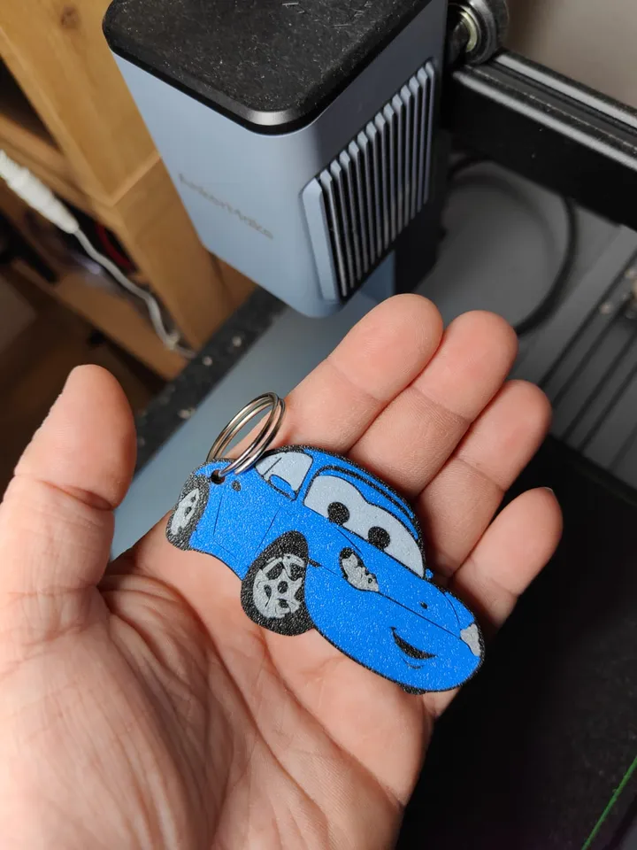 Sally from the Cars Keychain by WinterCZE | Download free STL model ...