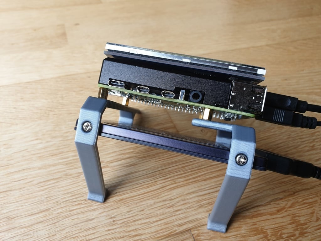 Raspberry Pi + Display + 2.5 SSD Stand / Case (4B, 3B+, 3B, 2B, B+, 3A ...