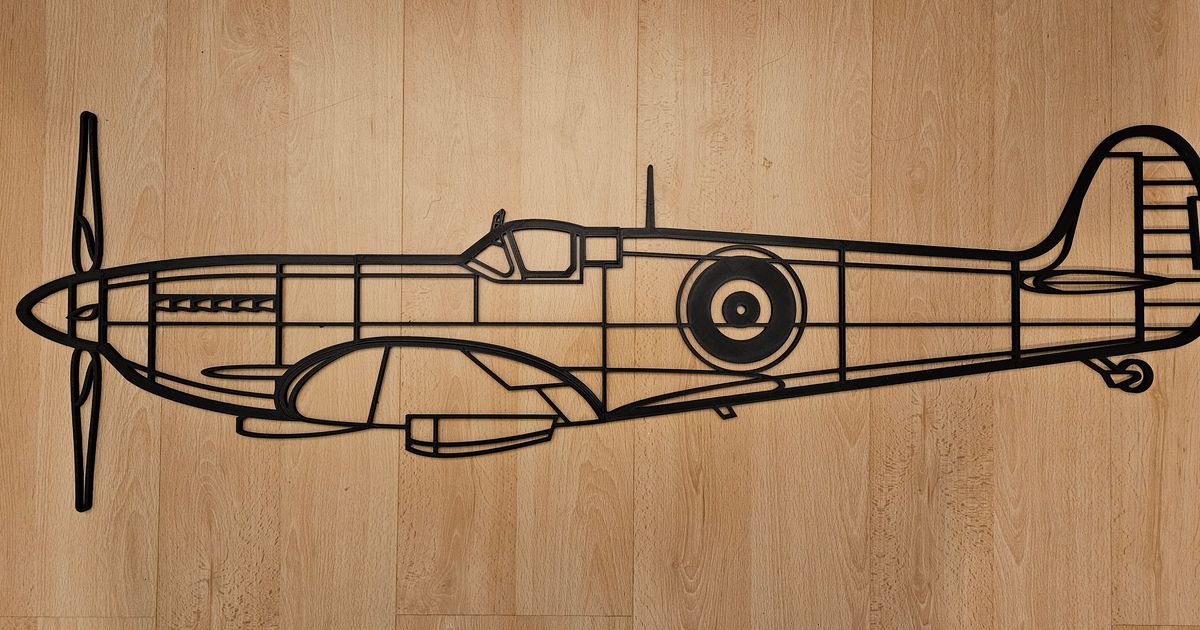 Aircraft Wallart Series Spitfire (Large) by LimaMike3D | Download free ...