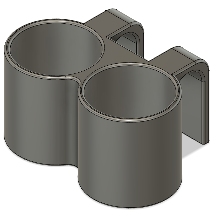 Dual Wonderfold Cup Holder by MrJamin | Download free STL model ...