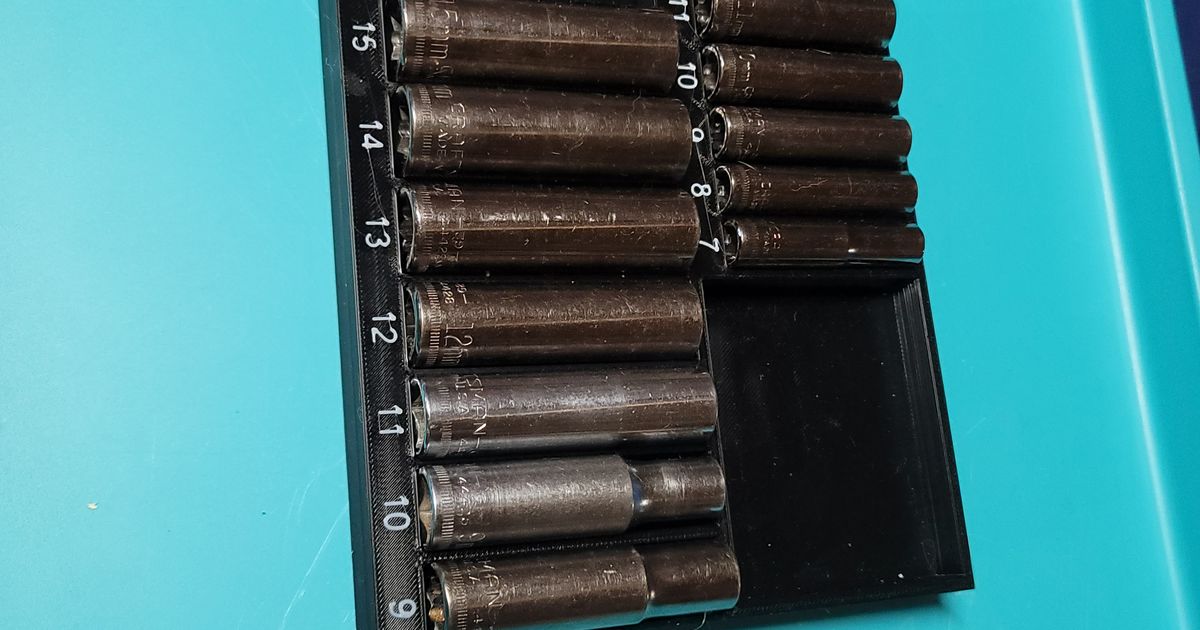 Socket Holder for Deepwell Sockets 3/8" by HWFreak70 | Download free ...