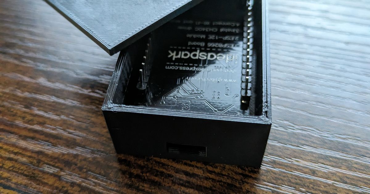 Esp8266 Nodemcu Case By Gurkenburg Download Free Stl Model