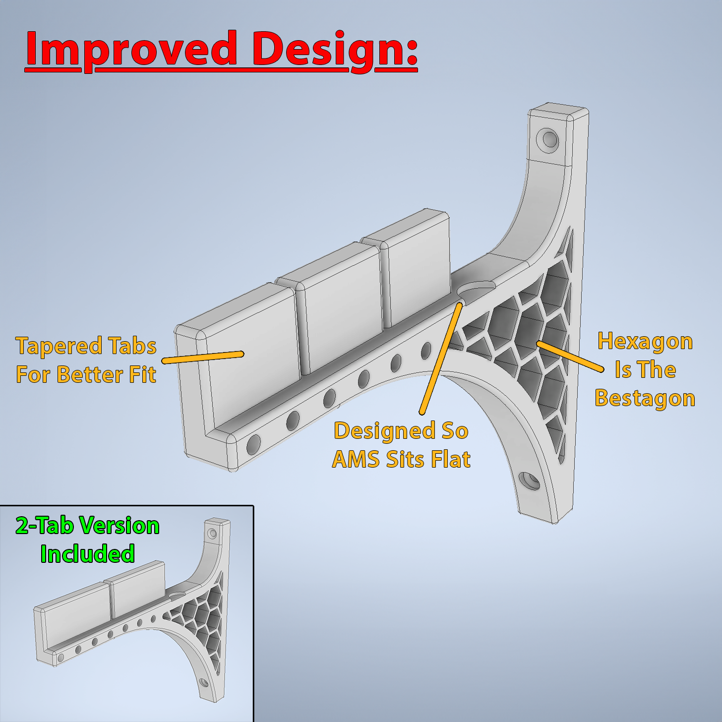 AMS Wall Mount - HEX! by Samsonite | Download free STL model ...