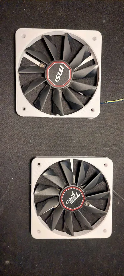 GPU Fan to 93mm Axial PC Fan Adapter by Cozmo77 | Download free STL ...