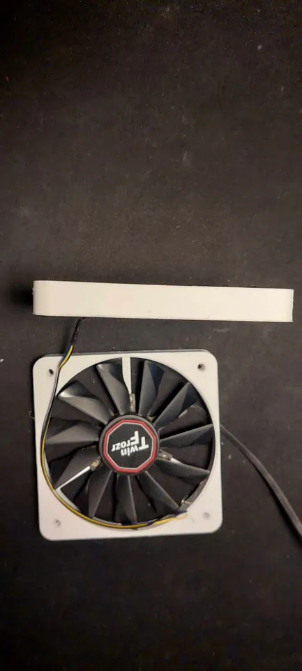 GPU Fan to 93mm Axial PC Fan Adapter by Cozmo77 | Download free STL ...