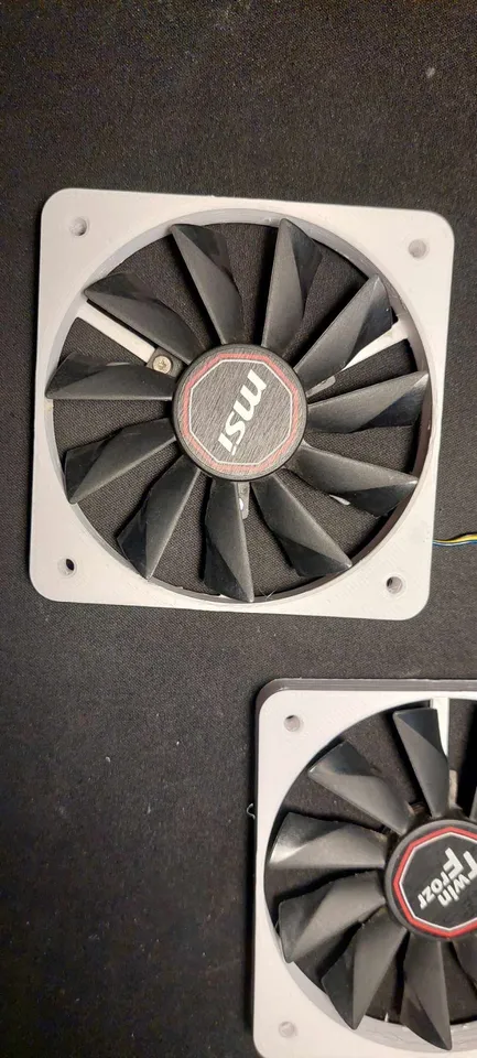 GPU Fan to 93mm Axial PC Fan Adapter by Cozmo77 | Download free STL ...