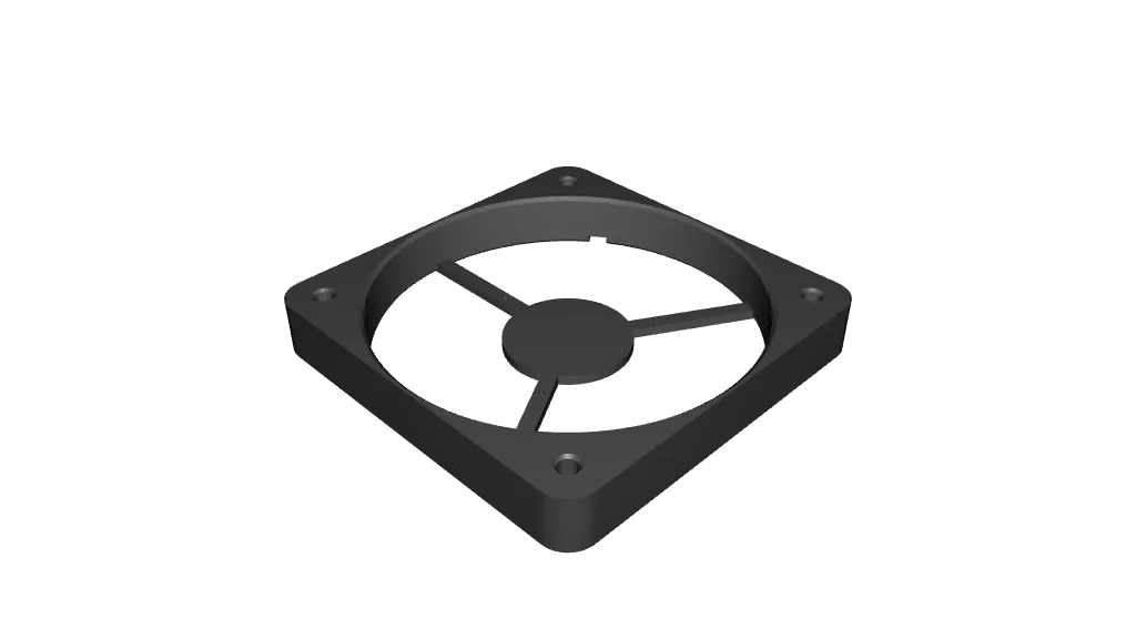 GPU Fan to 93mm Axial PC Fan Adapter by Cozmo77 | Download free STL ...