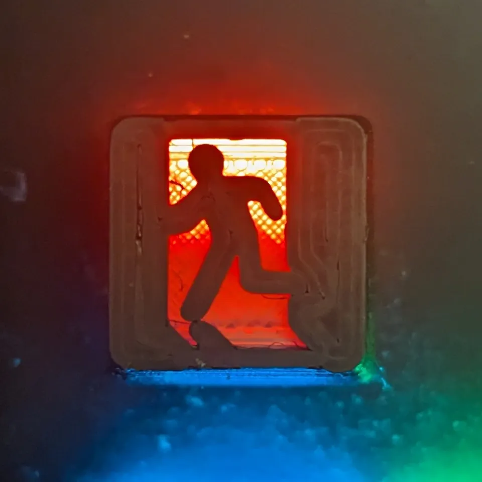 Exit Sign Escape Button Keycap - Two Parted by JohnDoe993 | Download ...