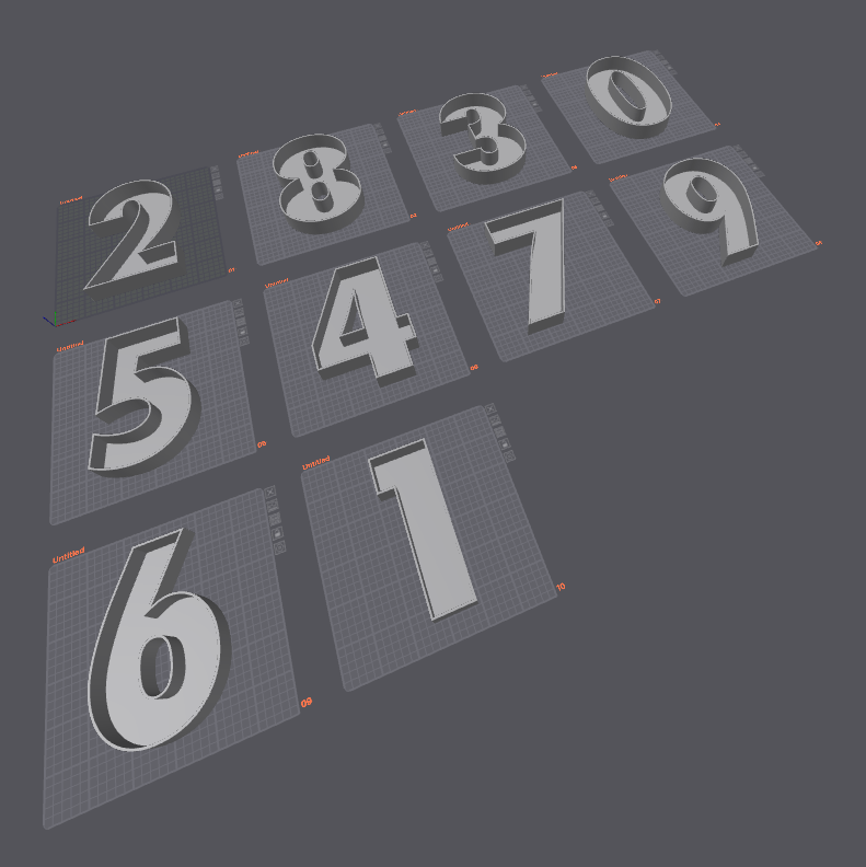 Number Trays by gerrymi | Download free STL model | Printables.com