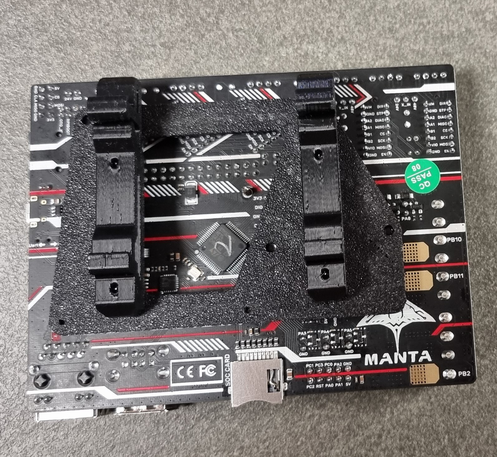 BTT Manta E3EZ DIN rail mounting plate by Teclips | Download free STL ...