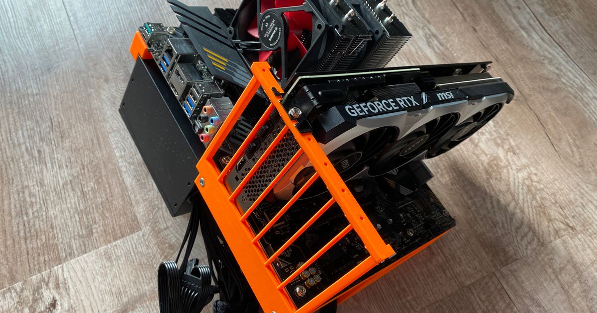 ATX Open Frame PC Case Tabletop by Alexa3D | Download free STL model ...