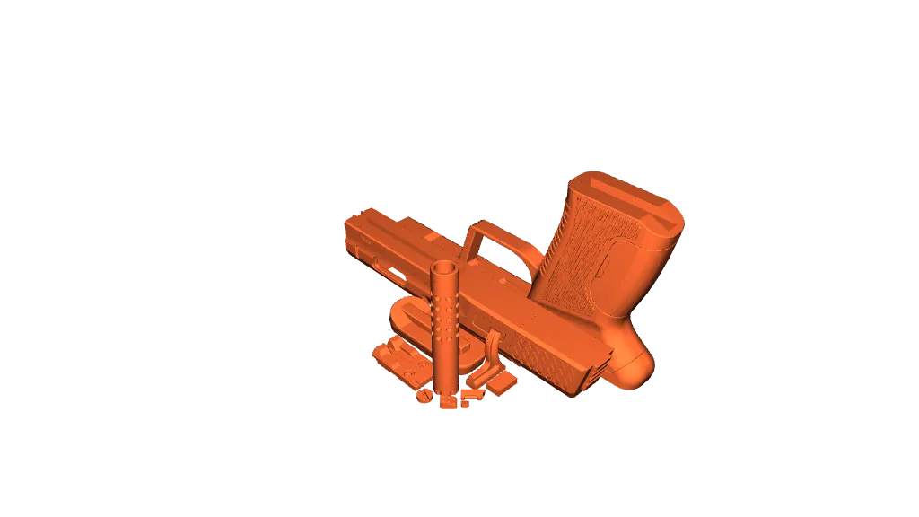 9mm concept pistol by Hobby printing | Download free STL model ...