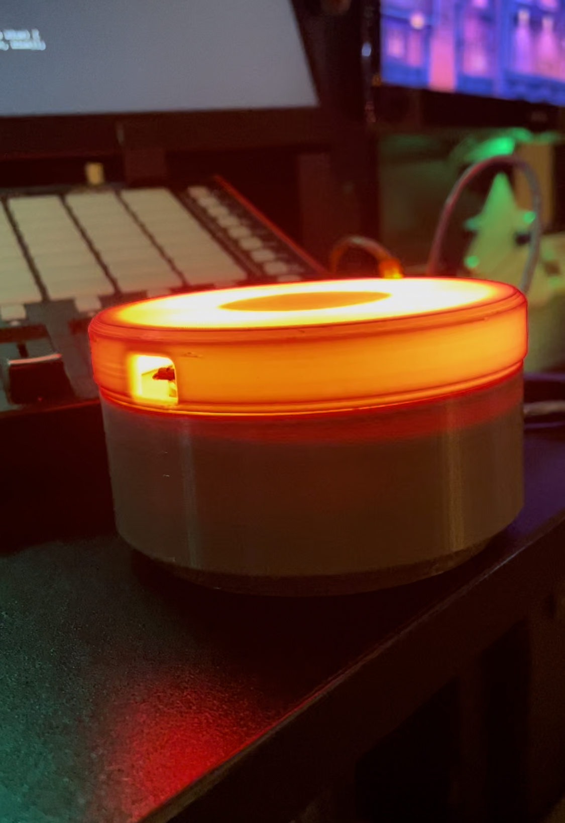 Shorter Led Lamp Neopixel Ring 24 With Arduino Uno By Dveus Designs Download Free Stl Model