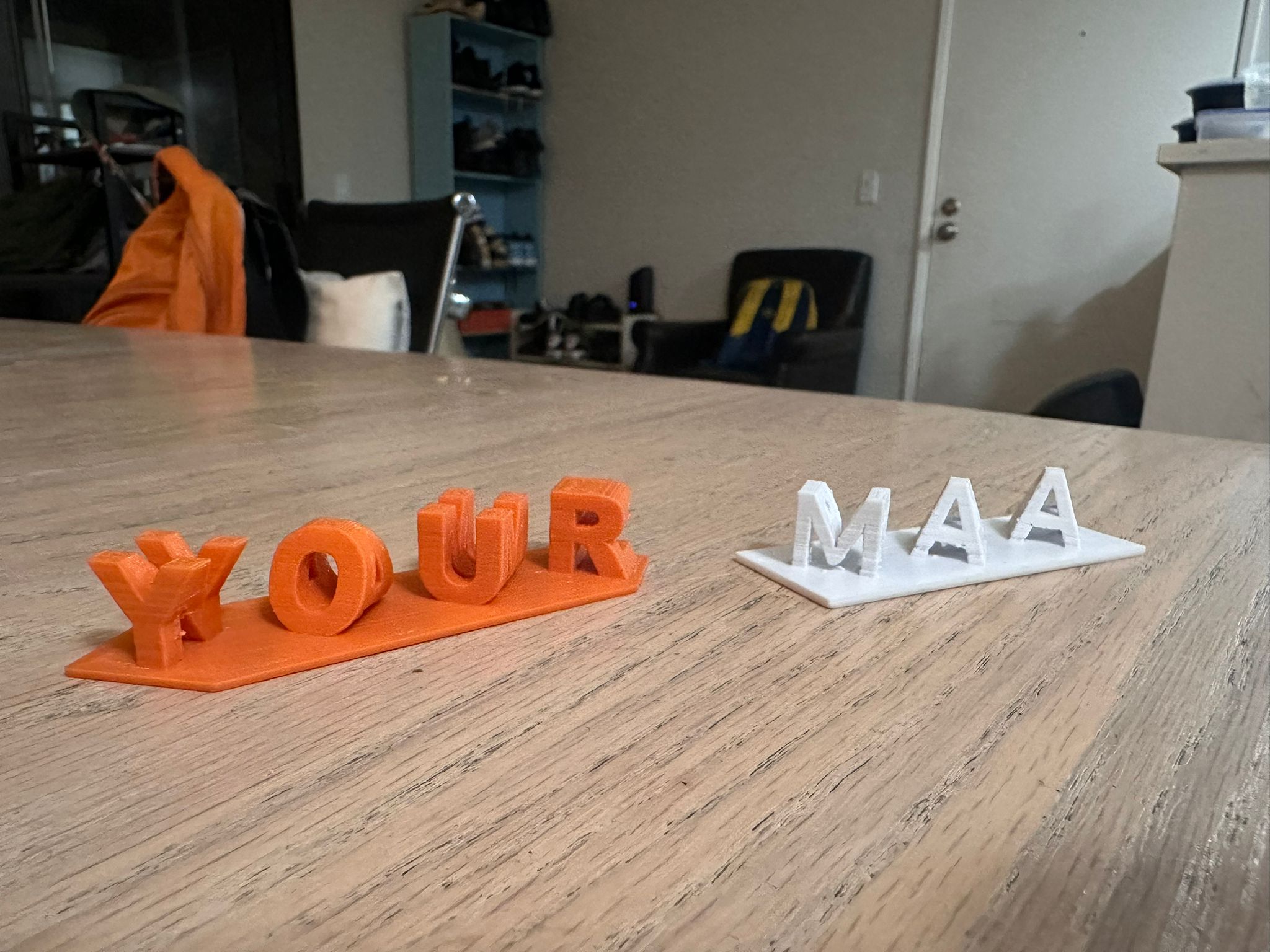 Dual Letter Illusion | MAA-PAA by Aniket Wattamwar | Download free STL ...