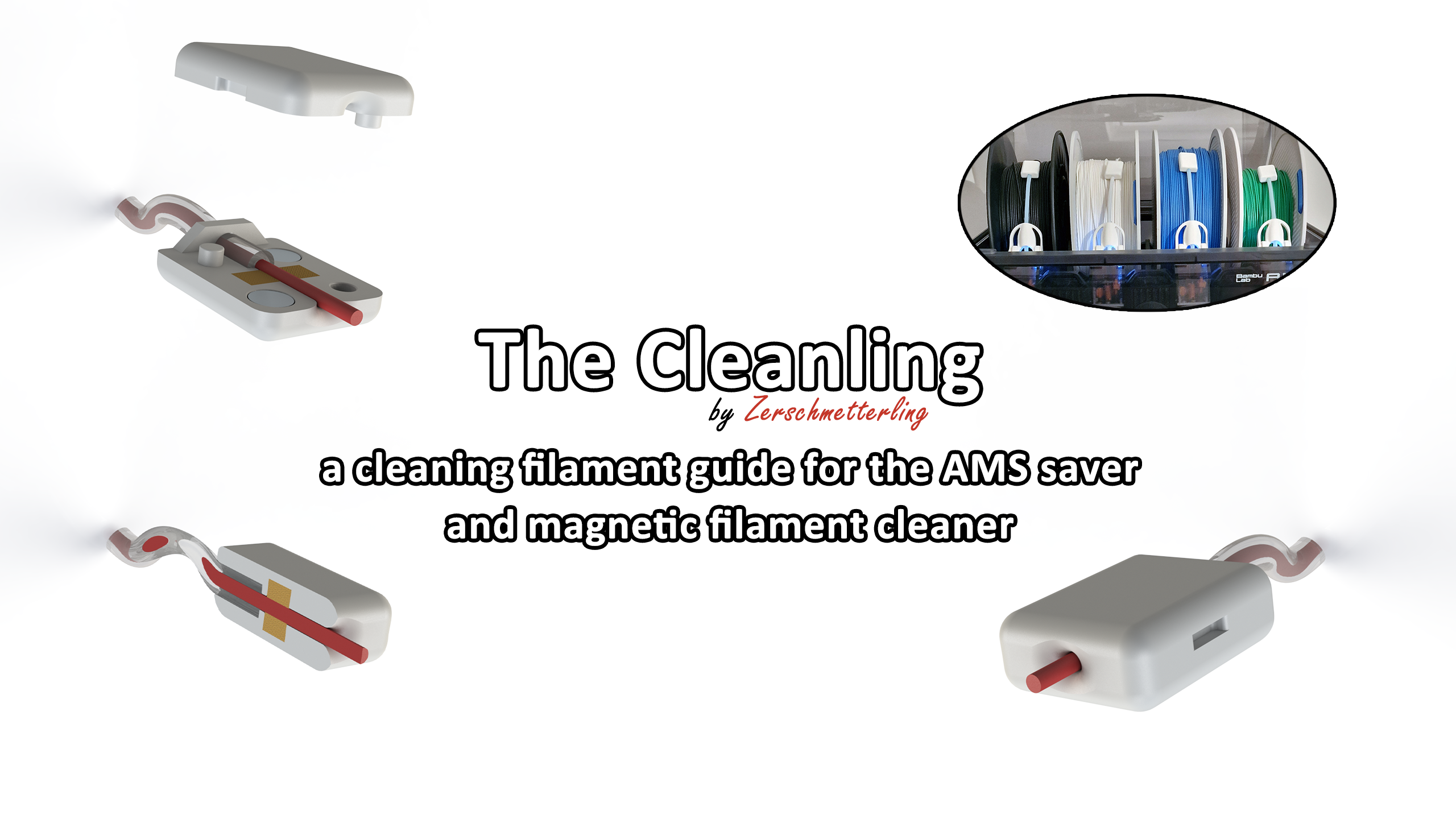 Filament Guide / Cleaner - The Cleanling von Zerschmetterling ...