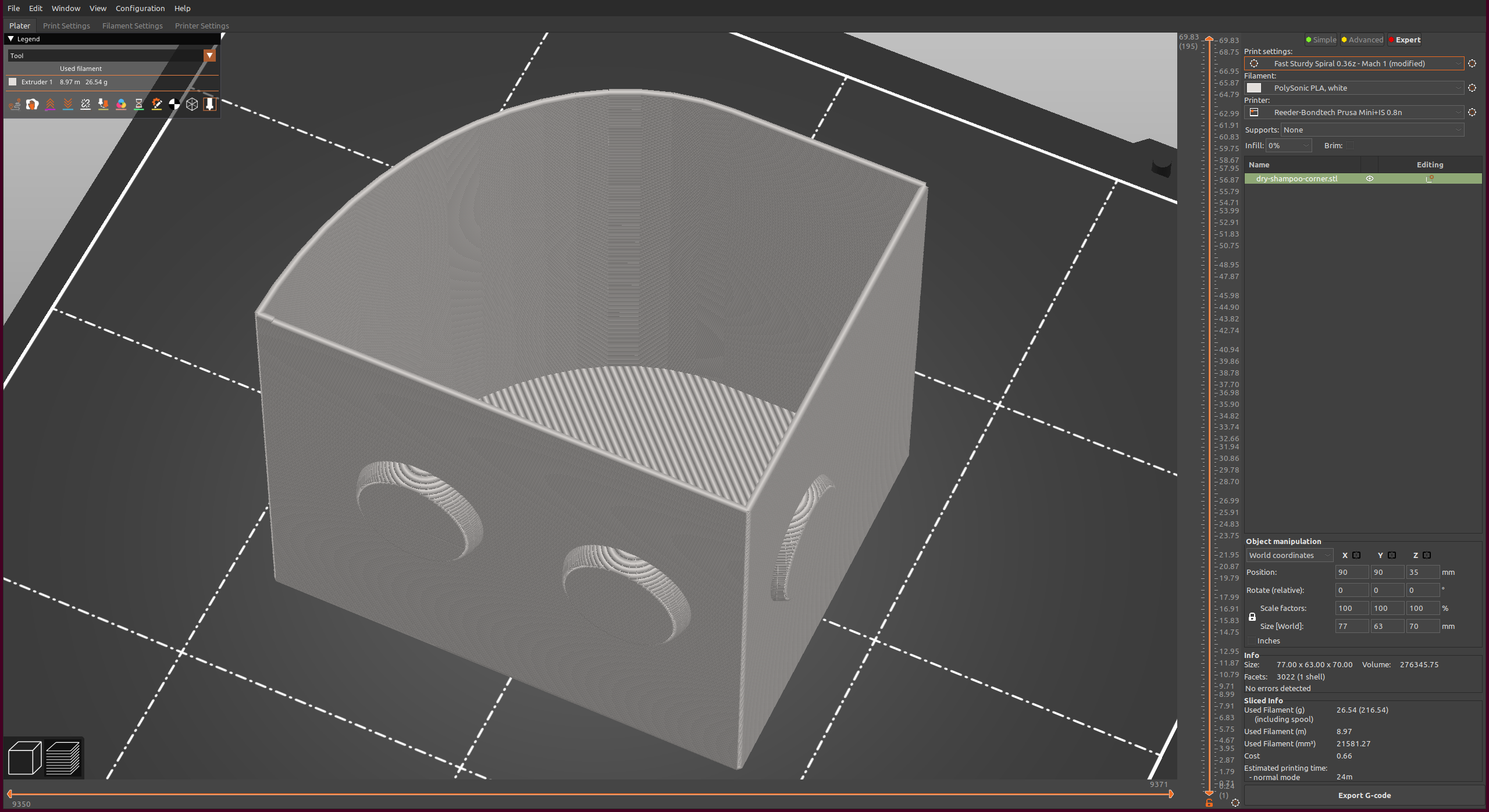 Corner Bin for Little Crate by Jérémy Reeder | Download free STL model ...