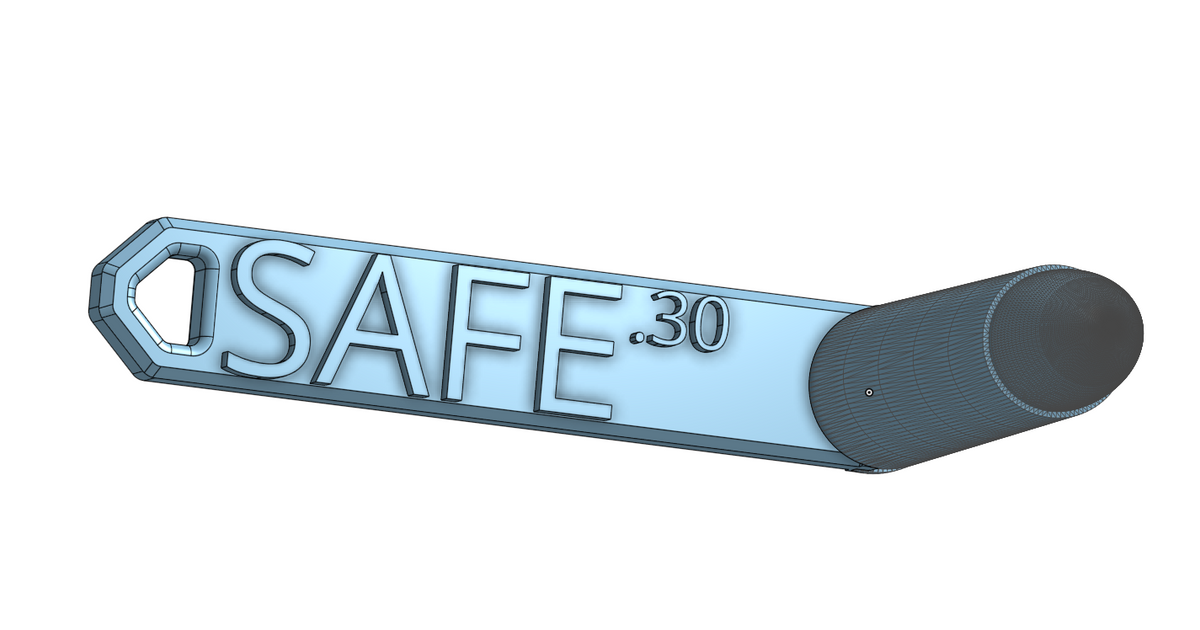 .30 Safety Flag by the printed cow | Download free STL model ...