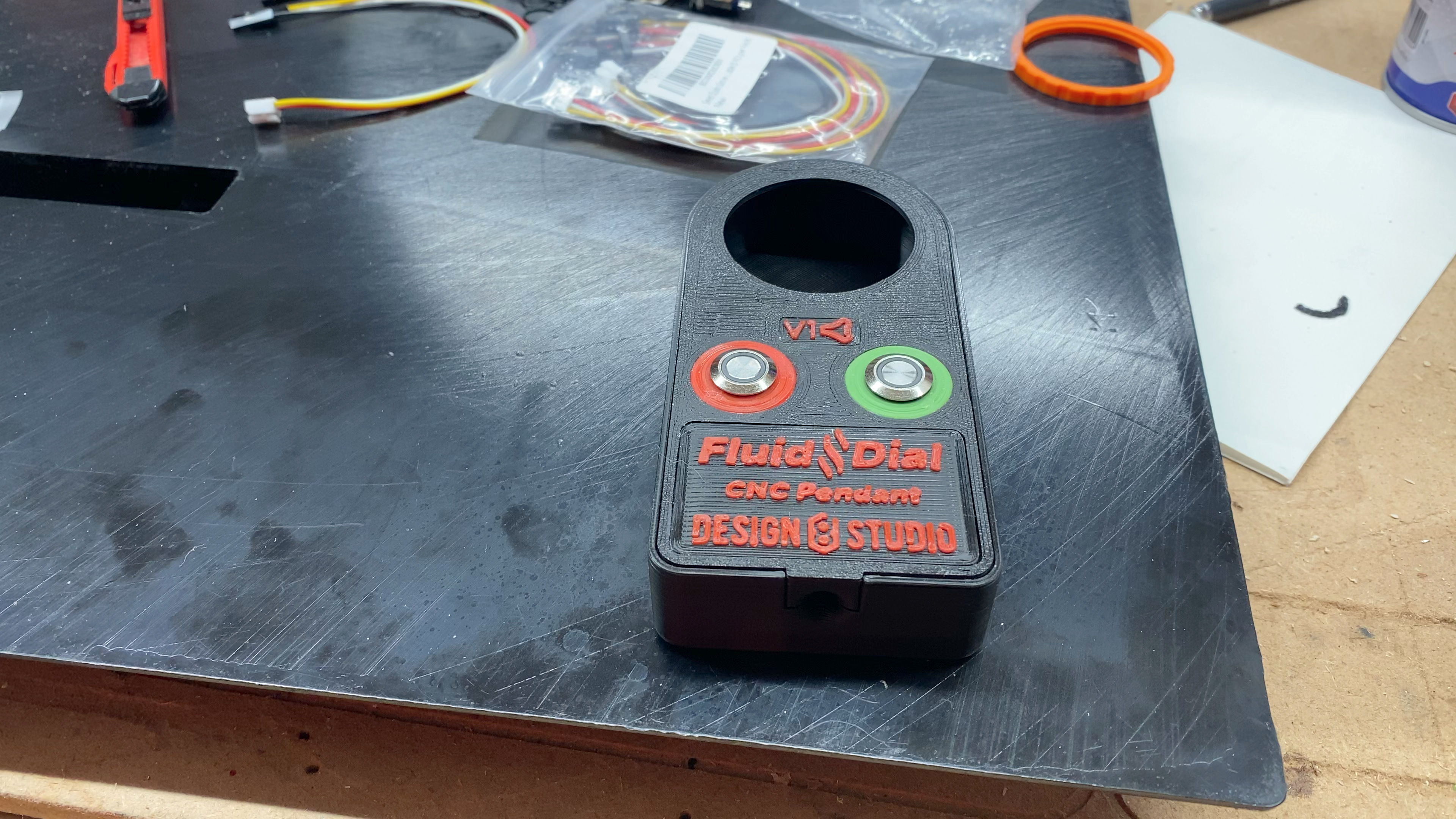 Case for "Fluid Dial" CNC pendant for FluidNC based on M5 Stack Dial ...