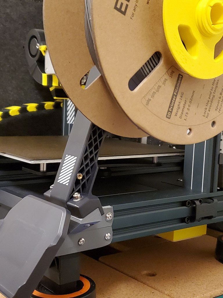 Spool holder relocation to right front corner of Elegoo Neptune 3 Pro ...