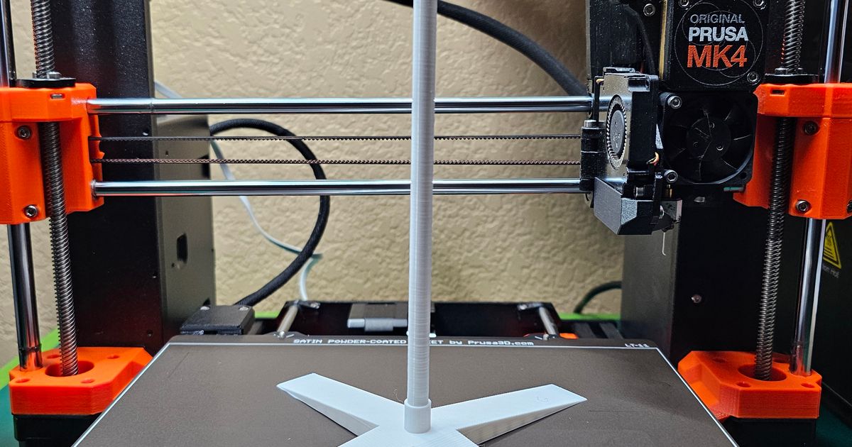 Stand with 8mm rod by SoCalNorseGod | Download free STL model ...