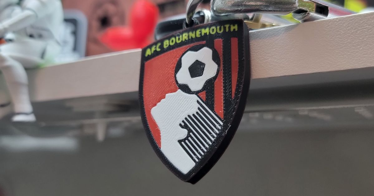 AFC Bournemouth Cherries Keychain by Lollipop Woodworks | Download free ...